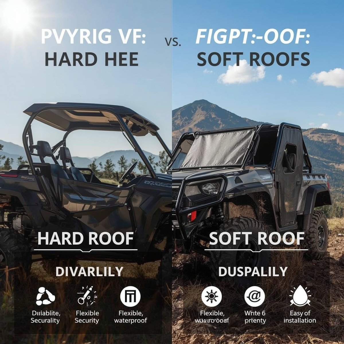 UTV Roof Types Compared: Hard Top vs. Soft Top – Which is Right for You ...